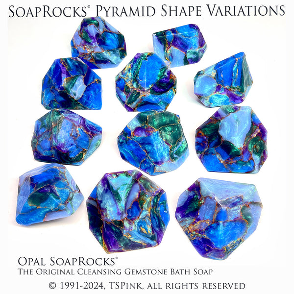 Opal™ SoapRocks® • October Birthstone Soap • Gemstone Bath Soap • Peac